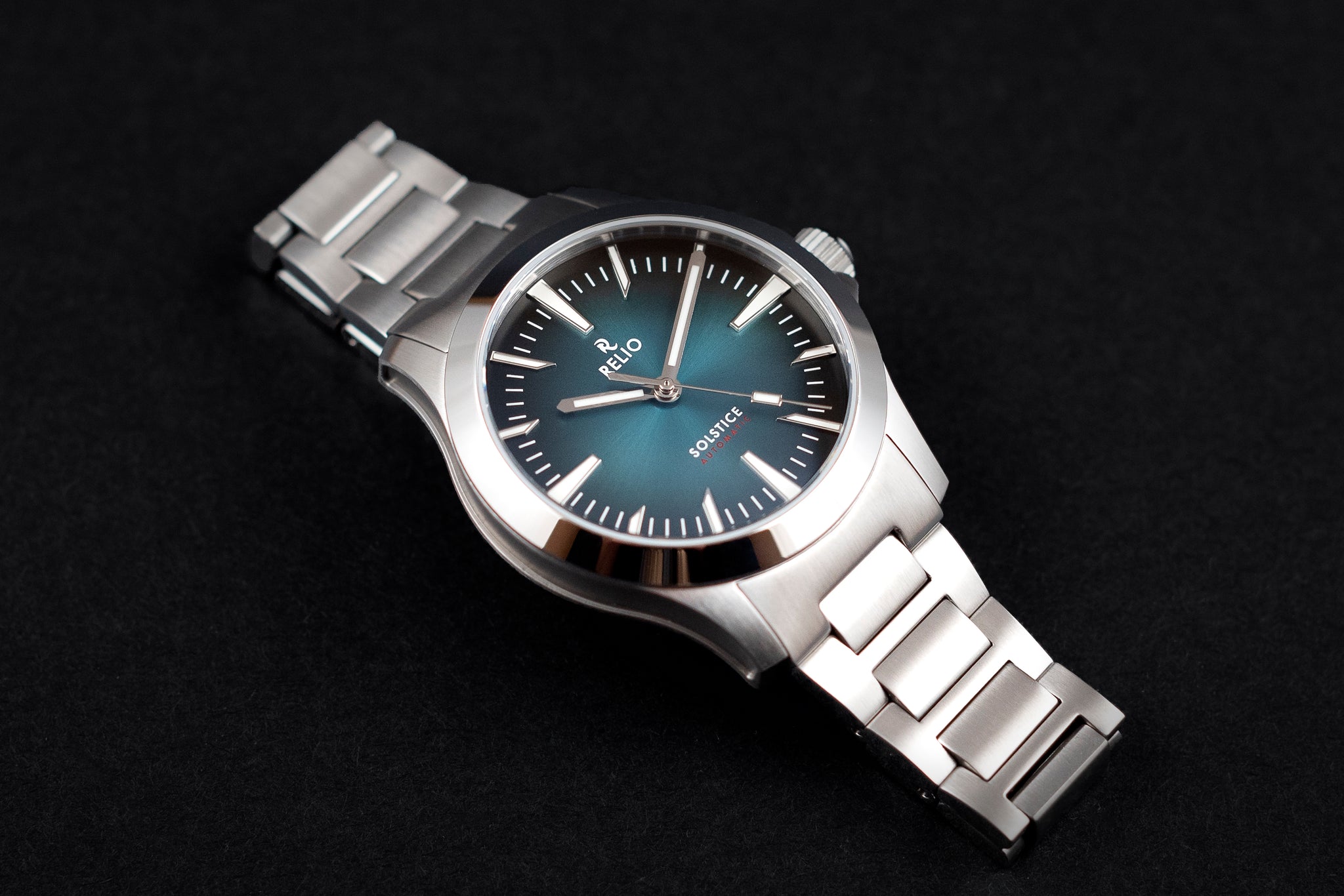 Automatic Sport Watch Teal Solstice | Relio Watches